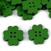 10 Wooden Four-leaf Clover Button, 20mm, Floral Embellishments - Etsy