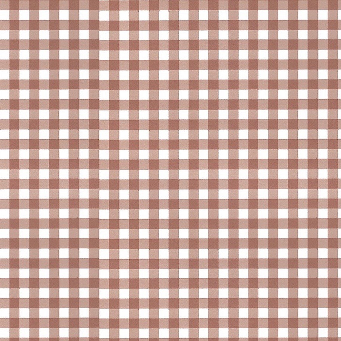 Gingham Check Fabric Autumn Colours 00% Cotton Fabric by - Etsy