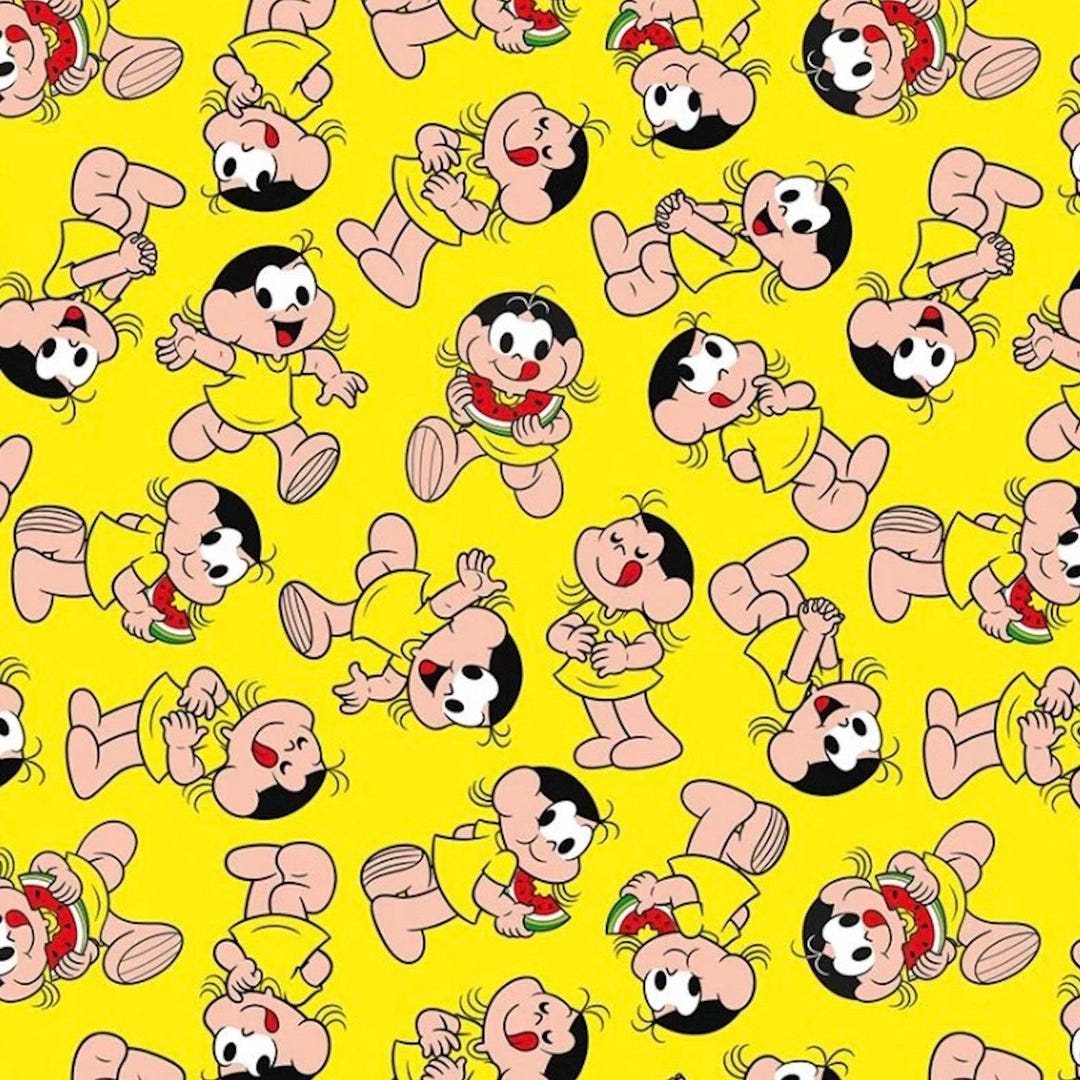 Magali, Maggy, Monica and Friends Fabric, 100% Cotton, Sold by the Half ...