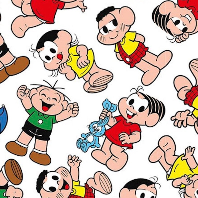 Monica and Friends Fabric, Jimmy Five, Smudge, 100% Cotton, Sold by the ...