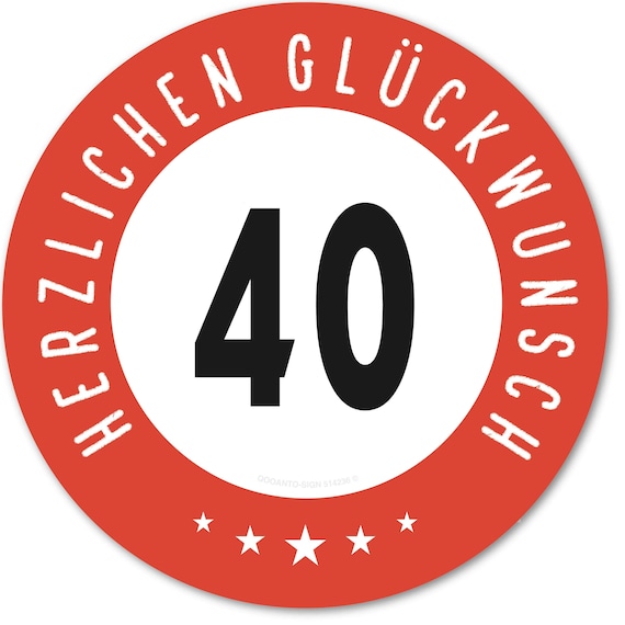 Congratulations 40 Sign | Etsy