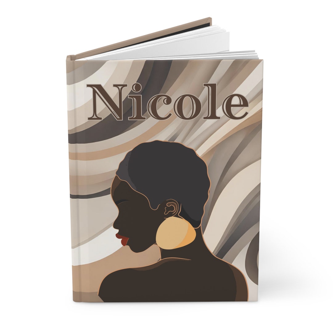 Personalized Melanin Woman Journal, Custom Notebook, Black Woman ...