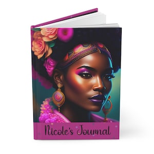 Personalized Journal Notebook for Women, African American Journal ...