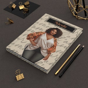Personalized Journal Notebook for Women, African American Journal ...