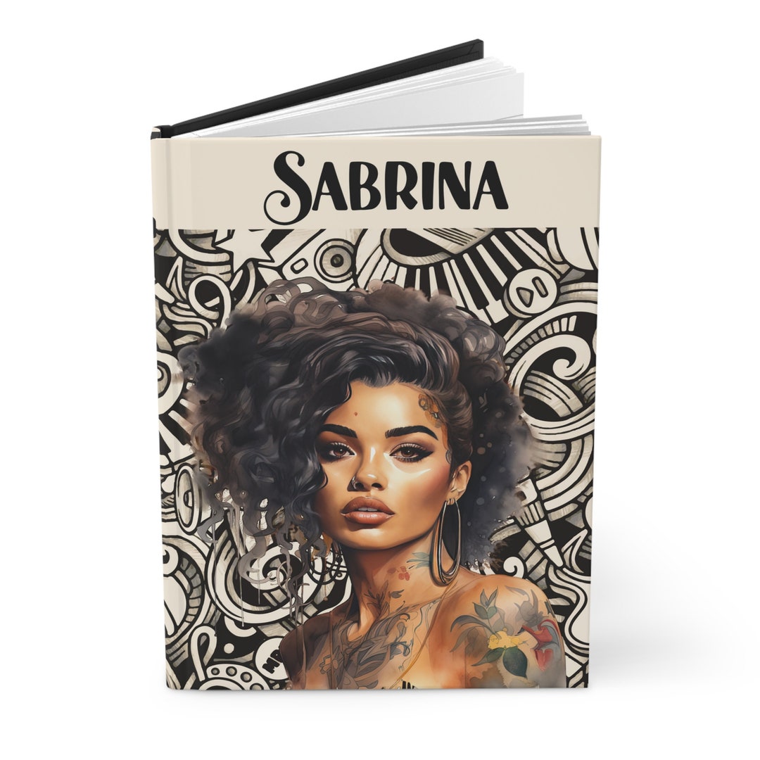 Personalized Melanin Woman Journal, Custom Notebook, Black Woman ...