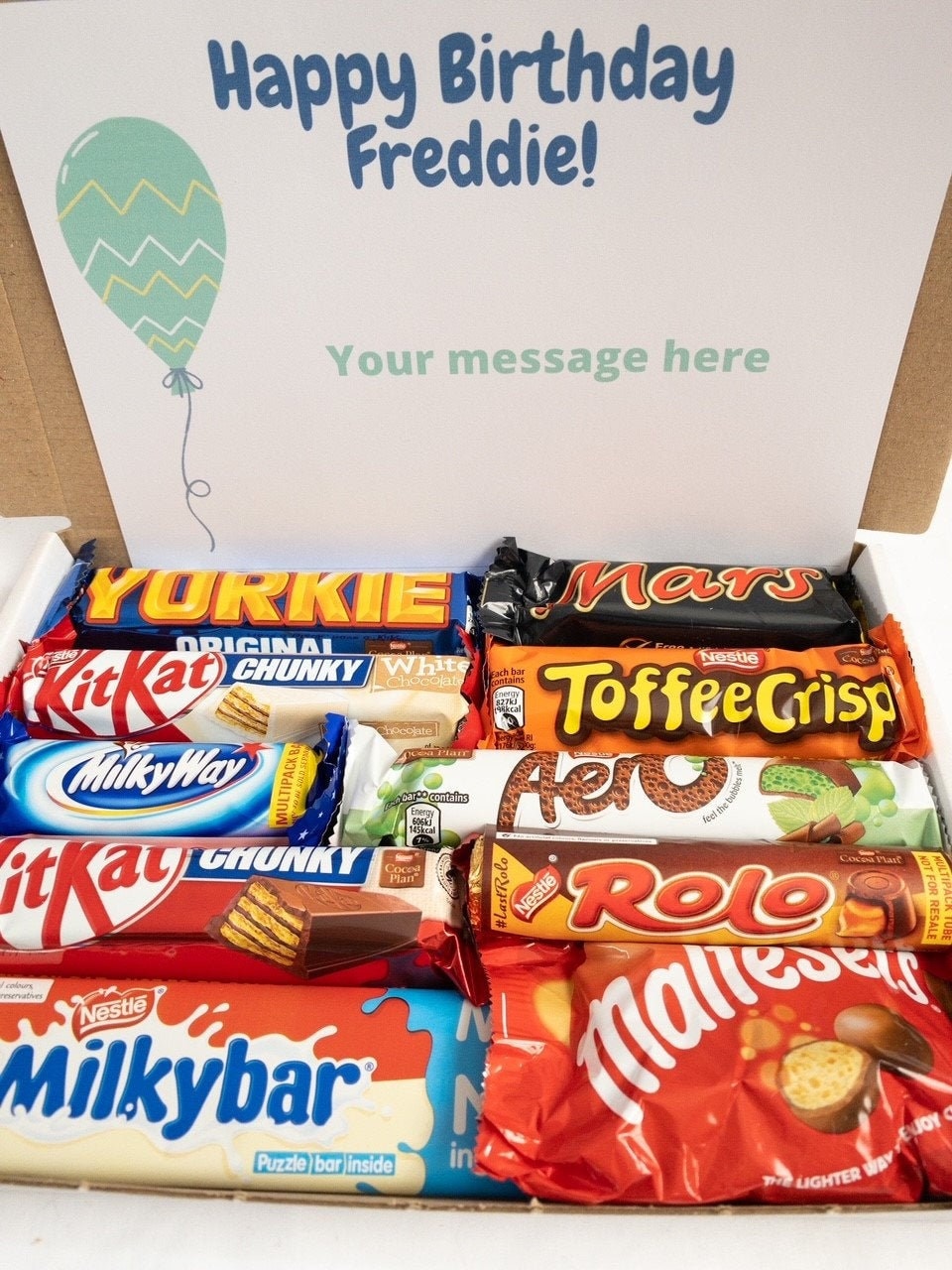 Birthday Chocolate Treat Box Personalised- Free UK Delivery - Etsy UK