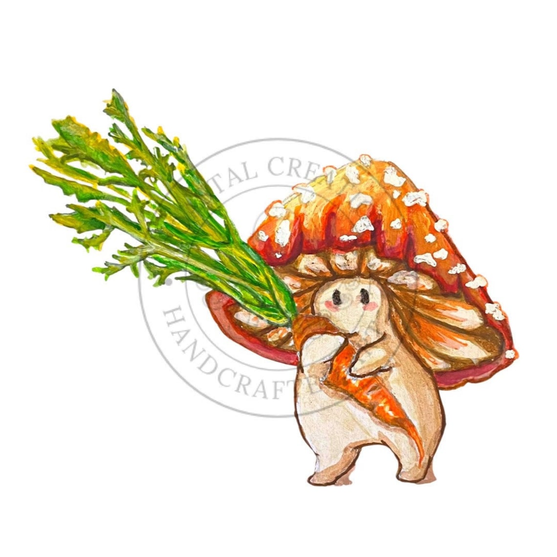 Mabel Mushroom & Cottage Core Friends, Mushroom Clipart, Png File, JPG ...