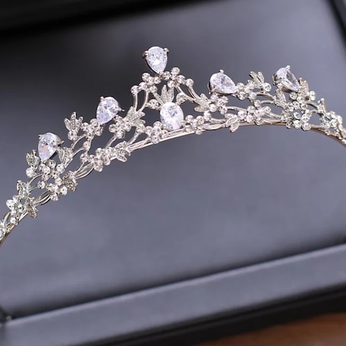 Silver Bridal Rhinestone Tiara Wedding Women Crown and - Etsy India