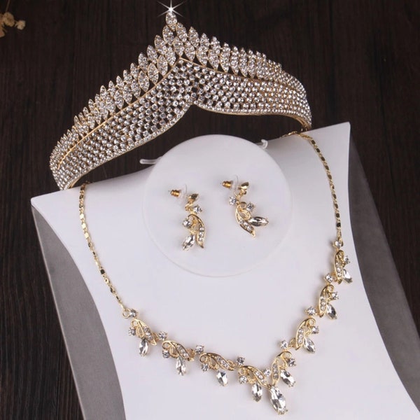 Gold Tiara - Etsy