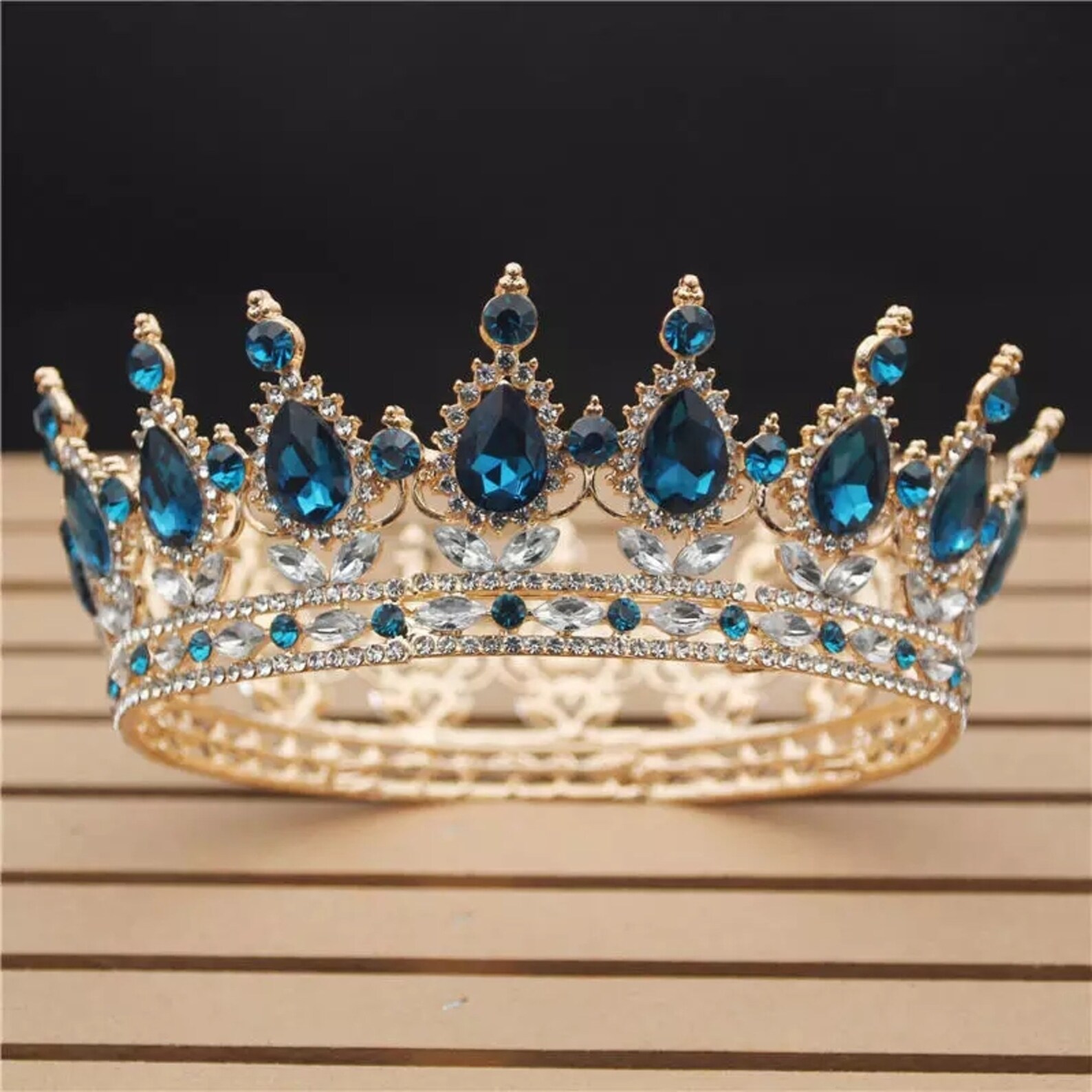 Royal Queen Wedding Crown Queen King Tiara and Crown Bridal - Etsy