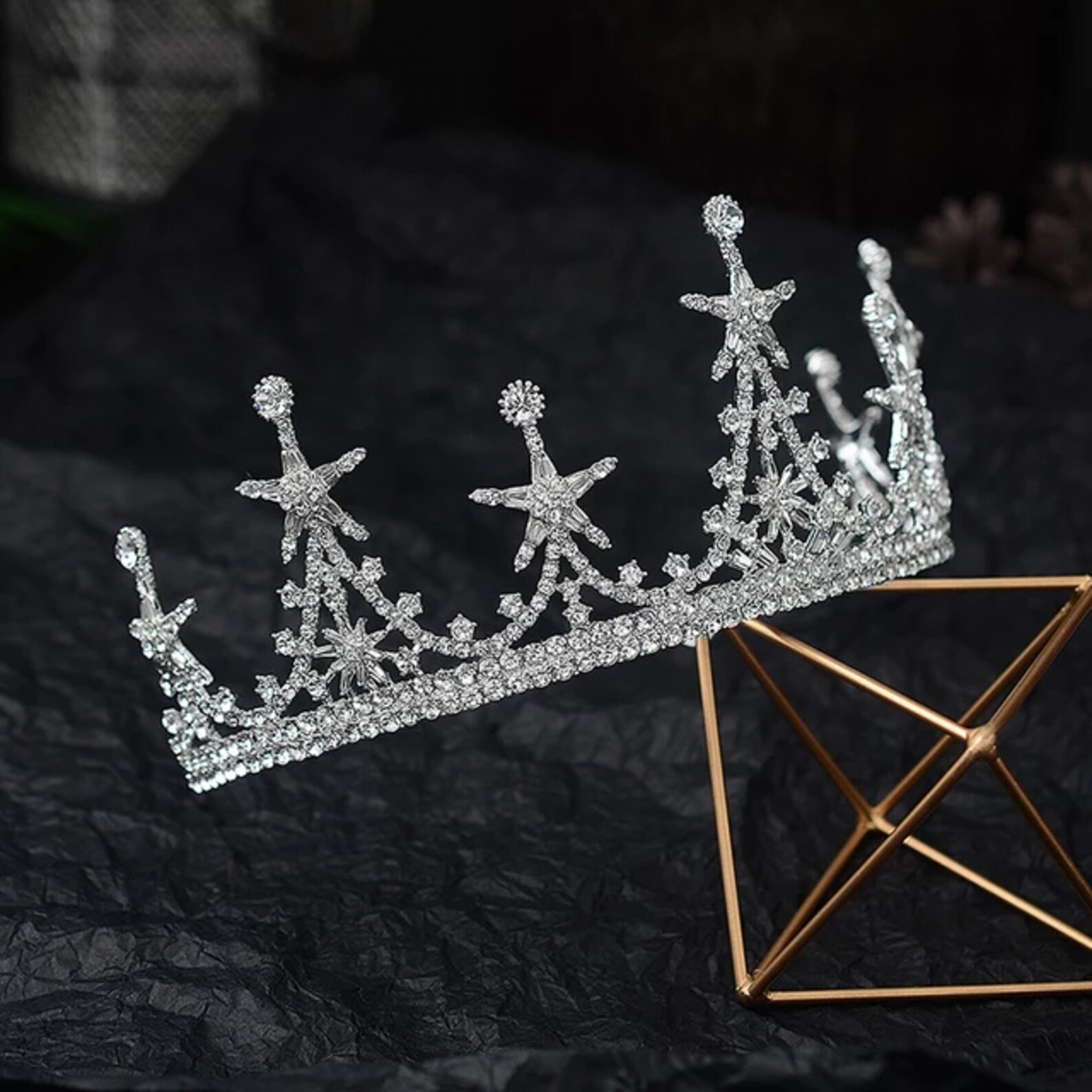 Silver Tiara and Crowns Wedding Bridal Silver Tiara Floral - Etsy