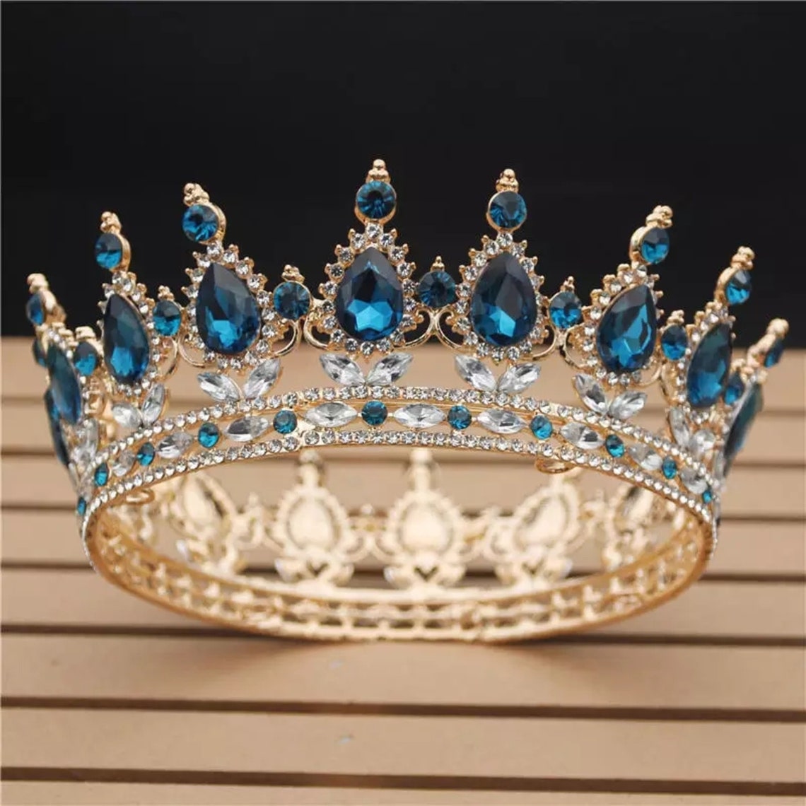 Royal Queen Wedding Crown Queen King Tiara and Crown Bridal - Etsy