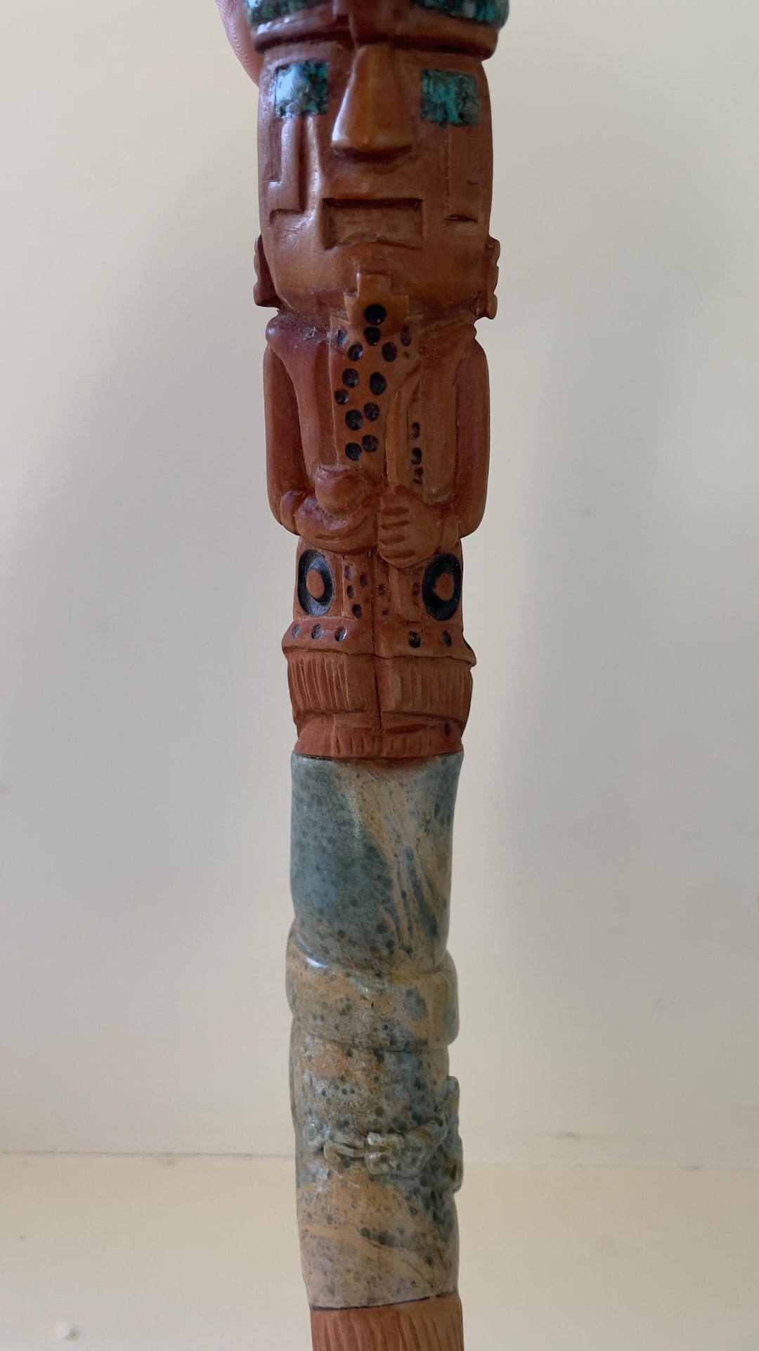 NEW Tepi Pipe kuripe, Rare Carved Stone and Wood Tepi From Andean ...