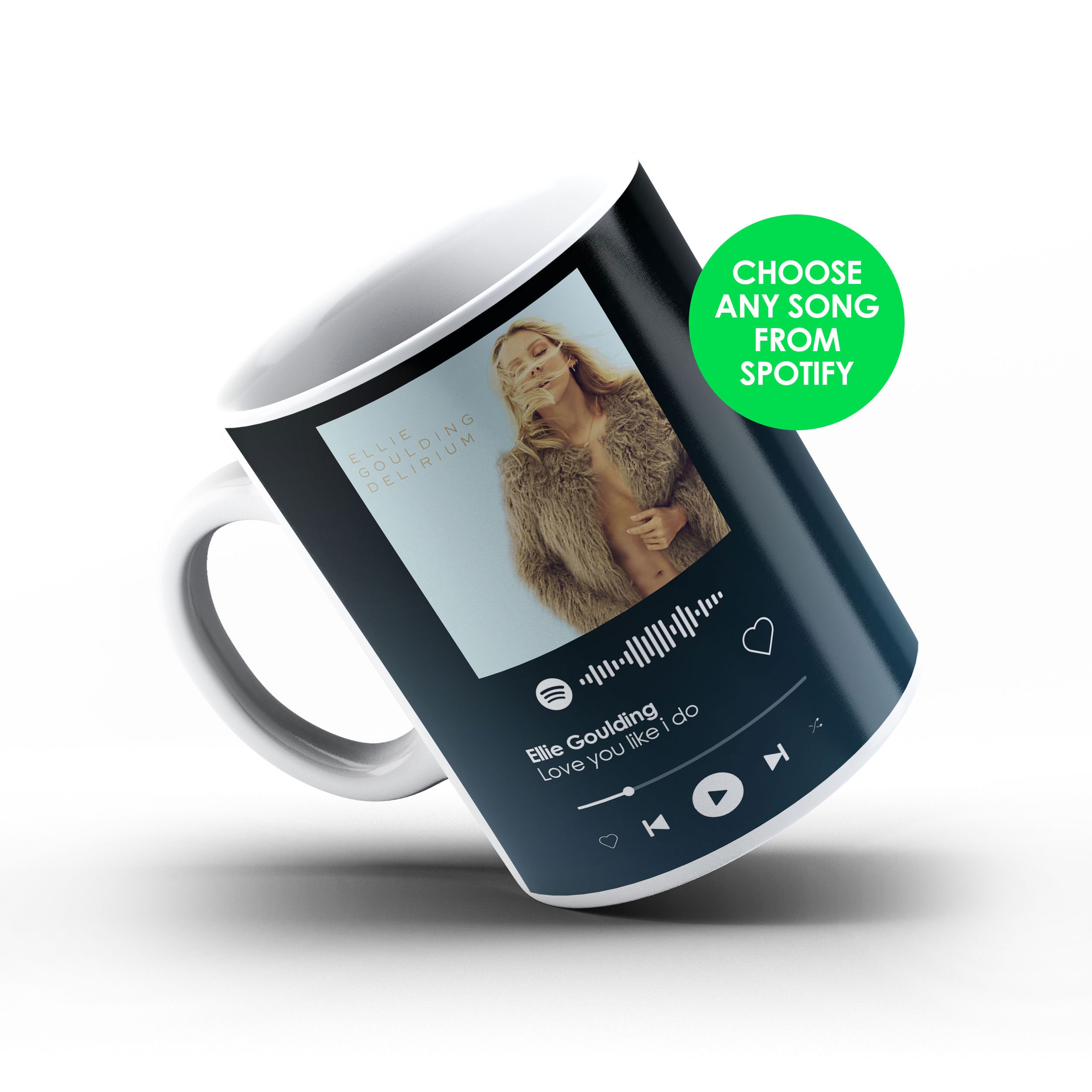 Custom Spotify Code Song Mug | Etsy