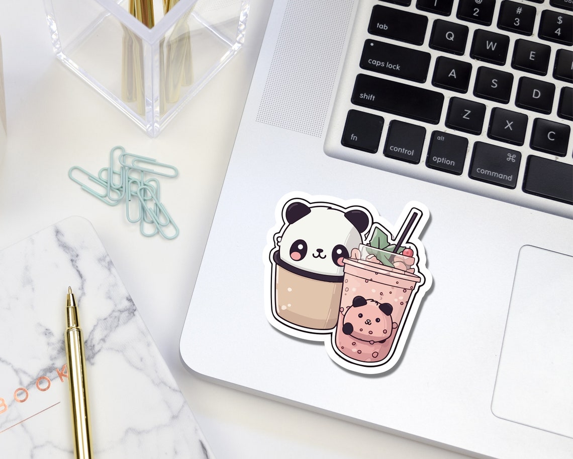20 Boba Printable Stickers PNG Bubble Tea Print Digital Stickers Cute ...