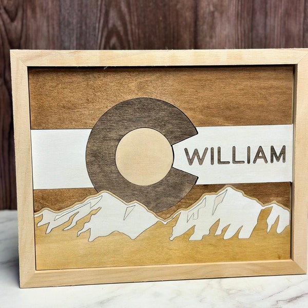 Wood Colorado Flag - Etsy