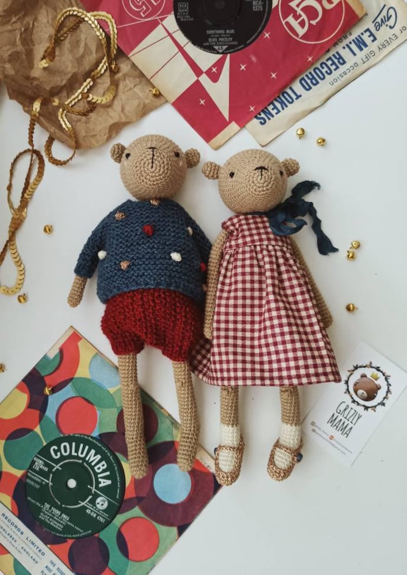 Molly Bear Pattern in English - Etsy