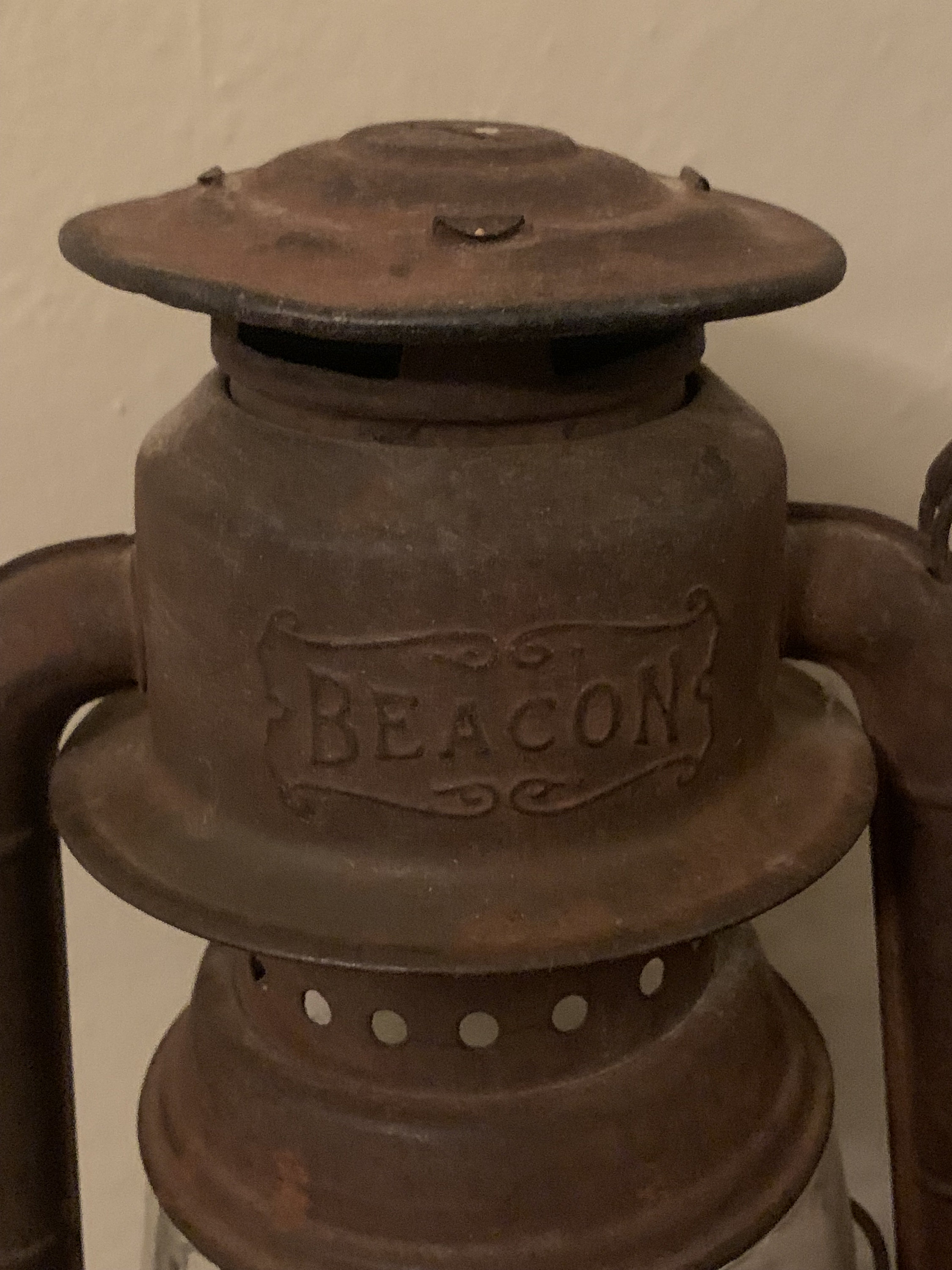 Vintage Beacon Lantern Short Globe 1920's: SMP Sheet Metal Products - Etsy