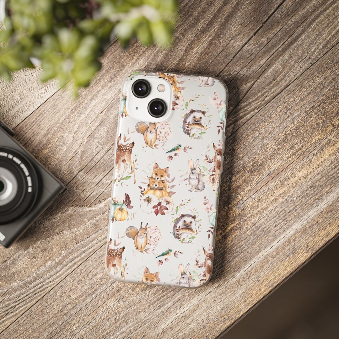 Watercolor Woodland Animals Flexi Phone Case Cute Baby - Etsy