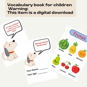 Fruit Vocabulary: A Fun Digital E-book for Kids to Learn Spanish Names ...