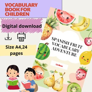 Fruit Vocabulary: A Fun Digital E-book for Kids to Learn Spanish Names ...