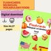 Bilingual Food Vocabulary Flashcards Spanish & English Learning Tool ...