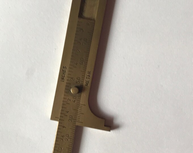 Antique Brass Caliber 1910 Original Pocket Roll Royce Inches Meter - Etsy