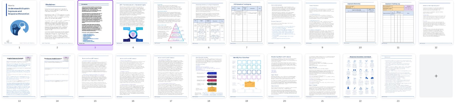 Exposure Workbook | Fillable PDF| ERP Worksheets | Exposure Tools ...