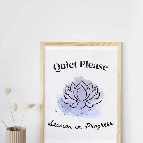 Quiet Sign - Etsy