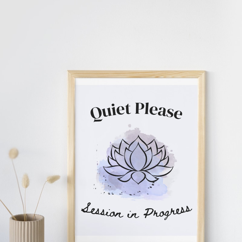 Quiet Please Sign - Etsy