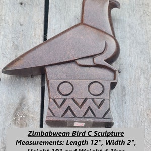 Zimbabwe Stone Bird Sculptures - Handcrafted African Art With Free ...