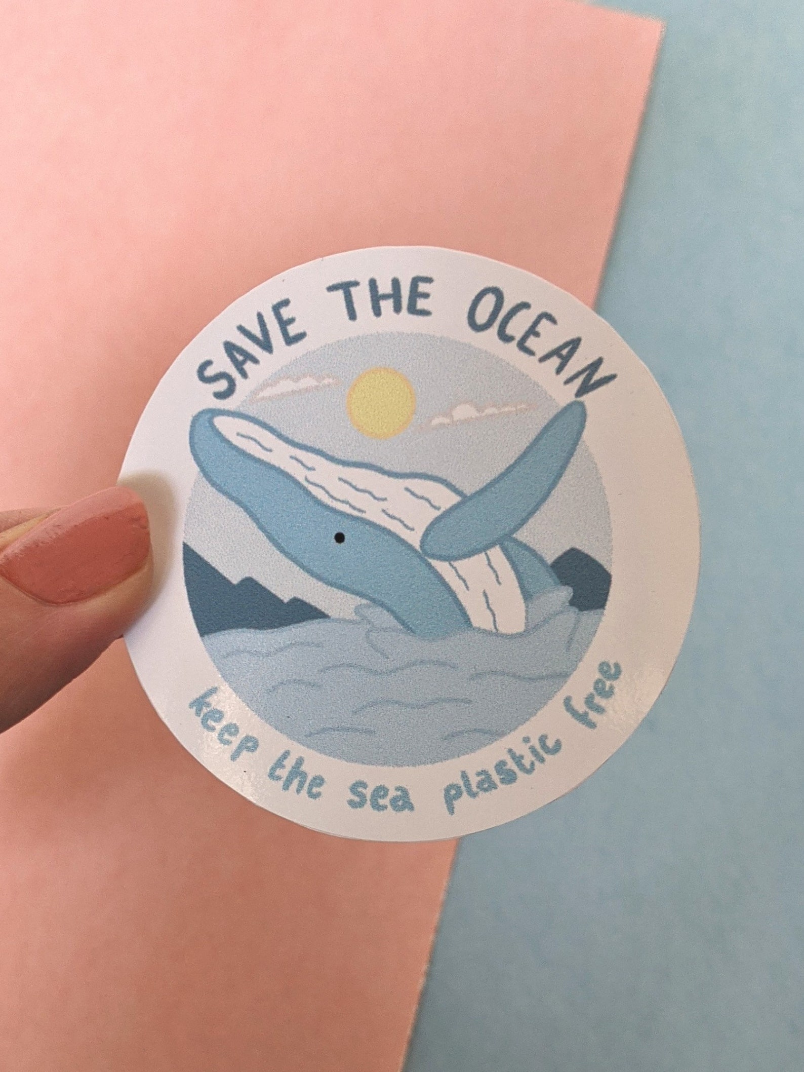 Save the Ocean Sticker Climate Sticker Statement - Etsy