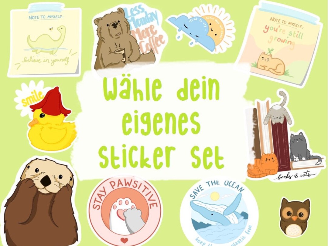 Create Sticker Set Yourself, Sticker Pack - Etsy