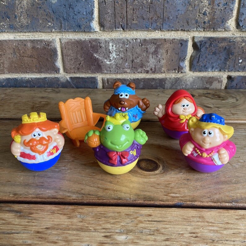 Playskool Weeble 2004 5 Weebles & 1 Chair King Queen Prince - Etsy