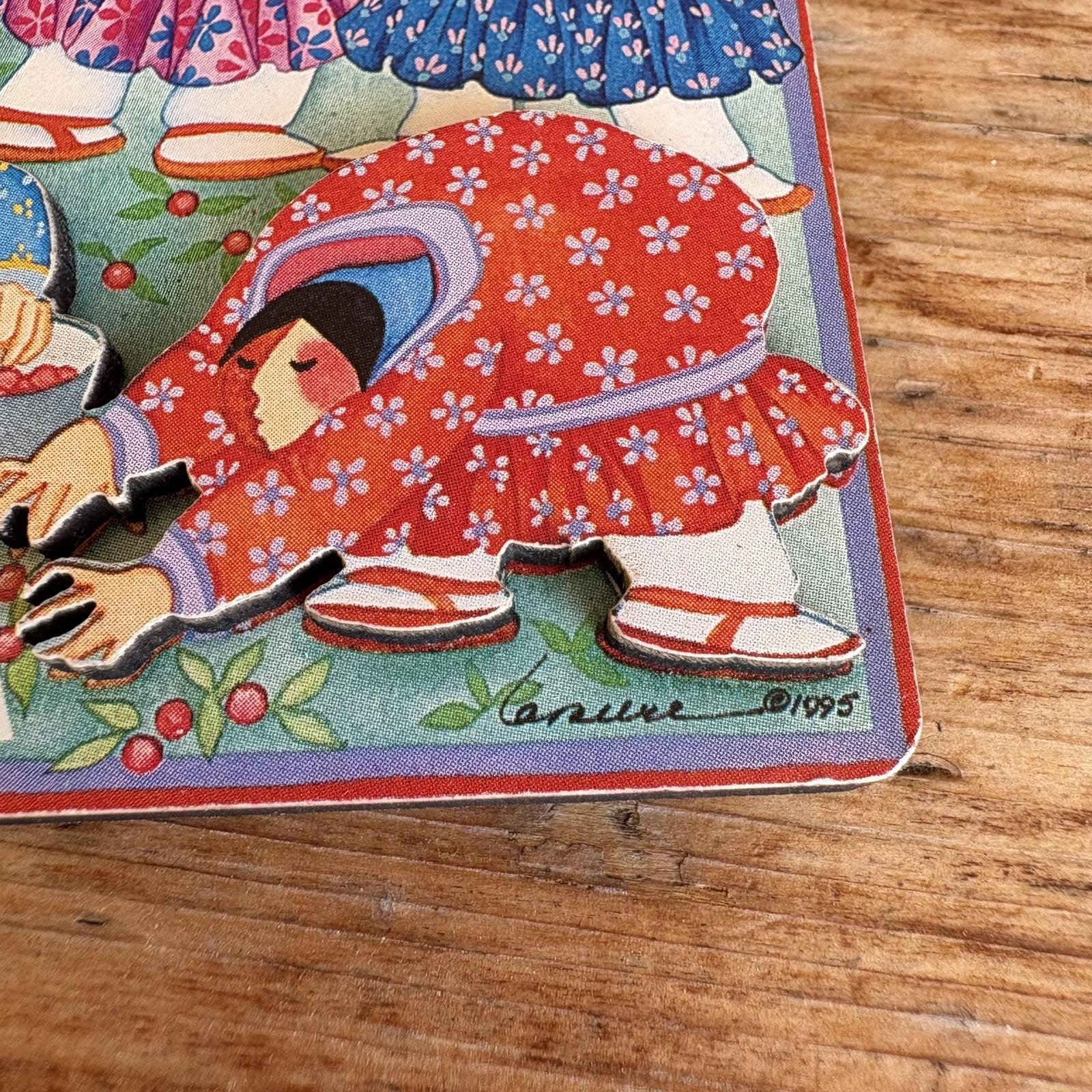 Vintage 1995 Alaska Inuit Berry Bounty by Barbara Lavallee Art Fridge ...