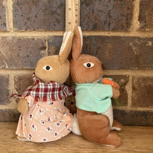 2 Peter Cottontails Fairy Tail Friends Peter and Mrs. Cottontail Plush ...