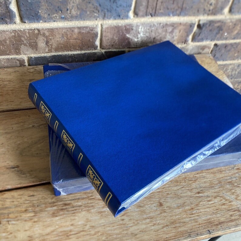 Parker Album Co. Vintage Photo Album Blue Embossed With Gold 5 - Etsy