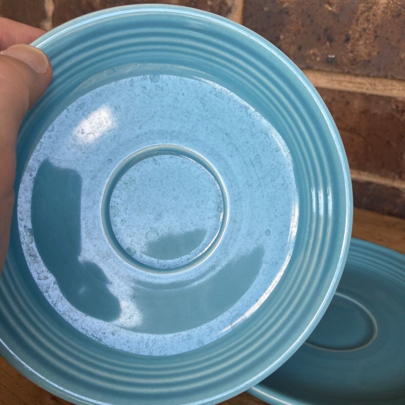 Homer Laughlin Fiestaware Saucers Fiesta Ware 4 Turquoise 6 - Etsy