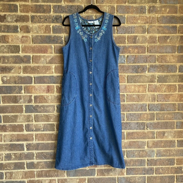 Denim Jumper Dress - Etsy