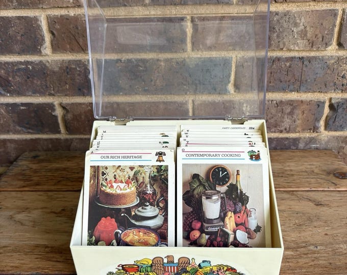 Mccalls Great American Recipe Card Collection 1970’s Vintage Set W/case ...