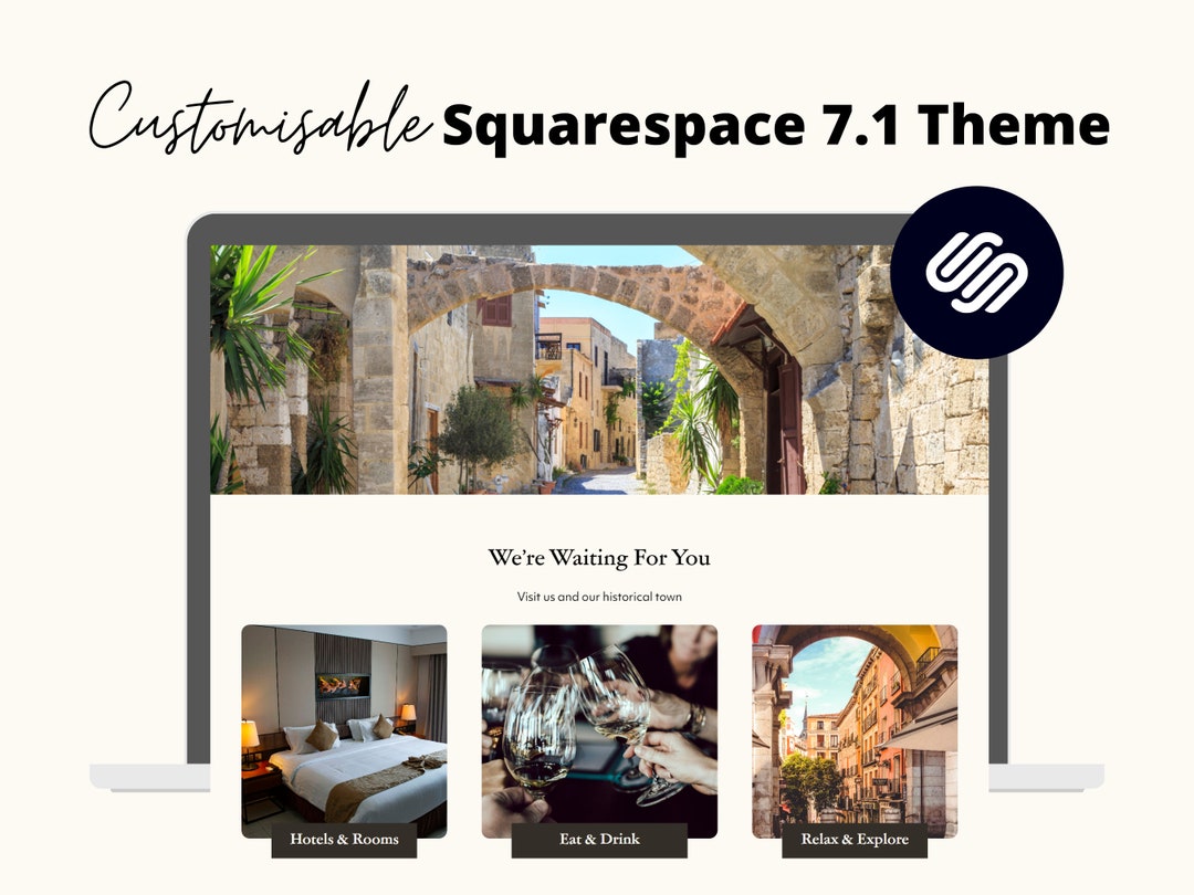 Town Website Template: Squarespace 7.1 Theme Customizable - Etsy