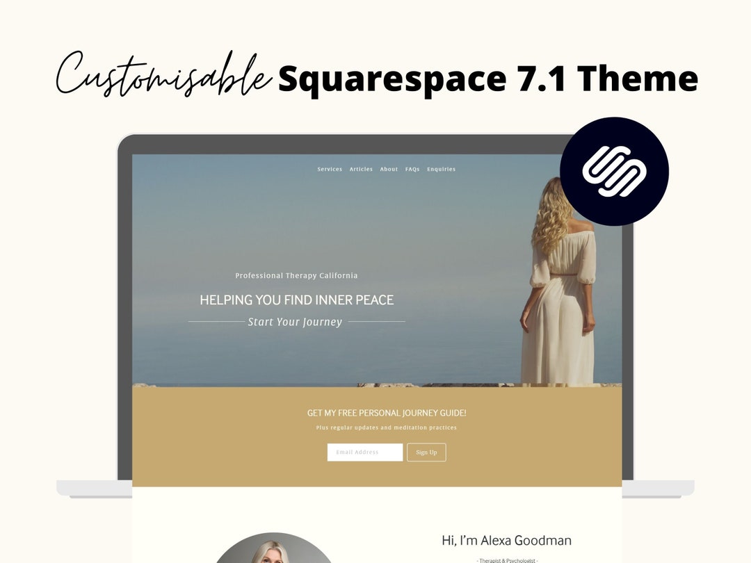 Therapist | Counsellor Website Template | Calm Professional Squarespace ...