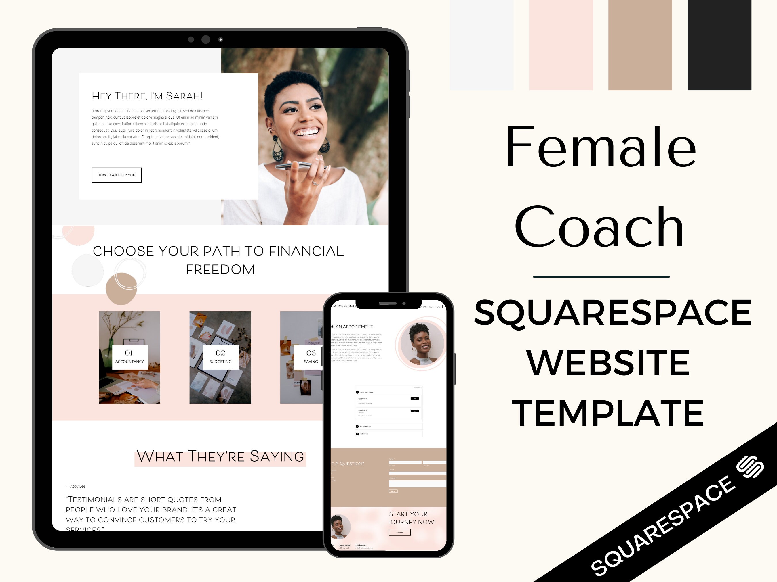 Coaching Template for Squarespace 7.1 - Download Website Template for ...