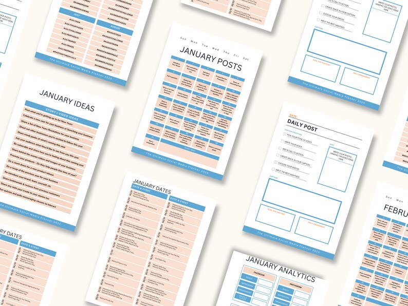 The Ultimate Social Media Planner 2024 - Etsy