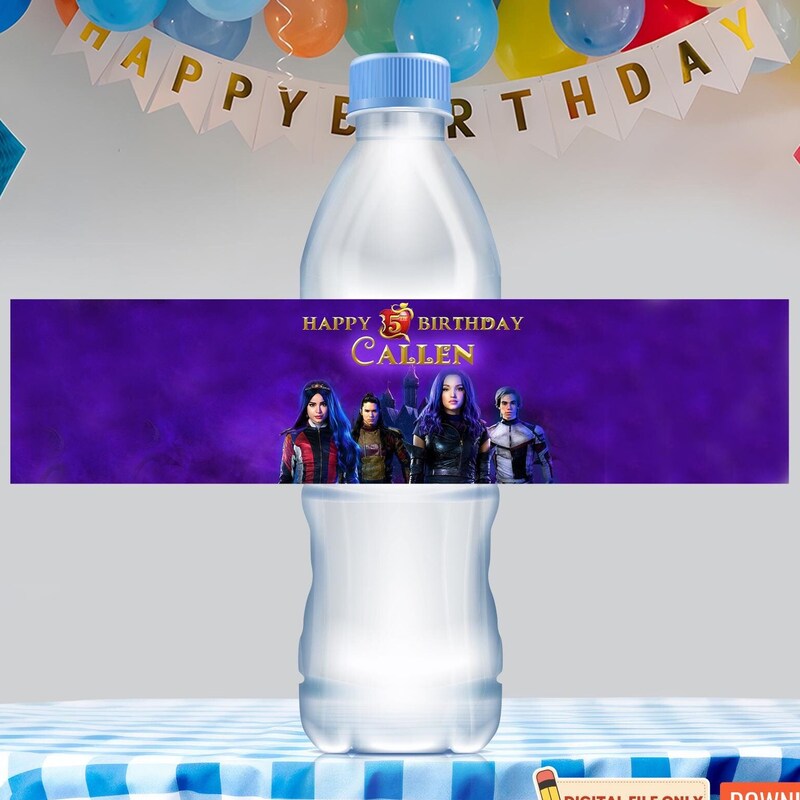 Descendants Printable Labels - Etsy