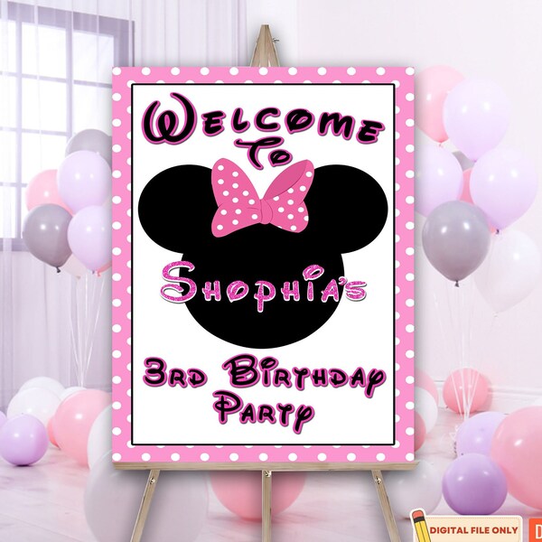 Minnie Mouse Banner - Etsy