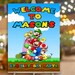 Mario Brothers Sign, Personalized Birthday Welcome Sign, Mario Bros ...