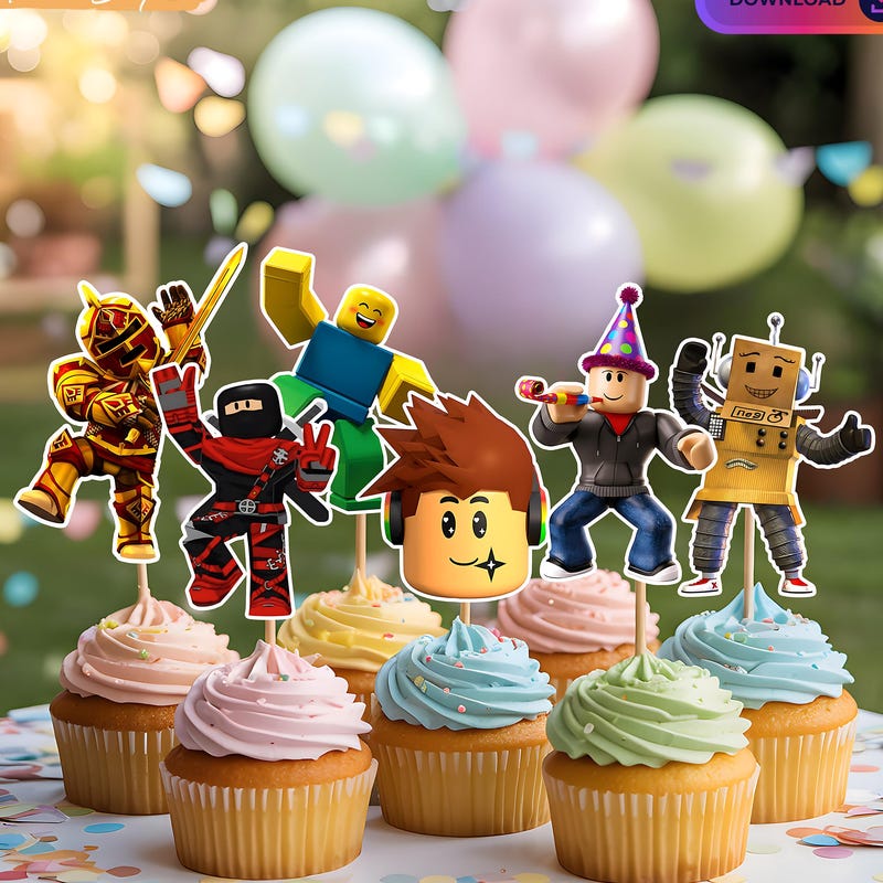 Roblox Png Cupcake Topper - Etsy