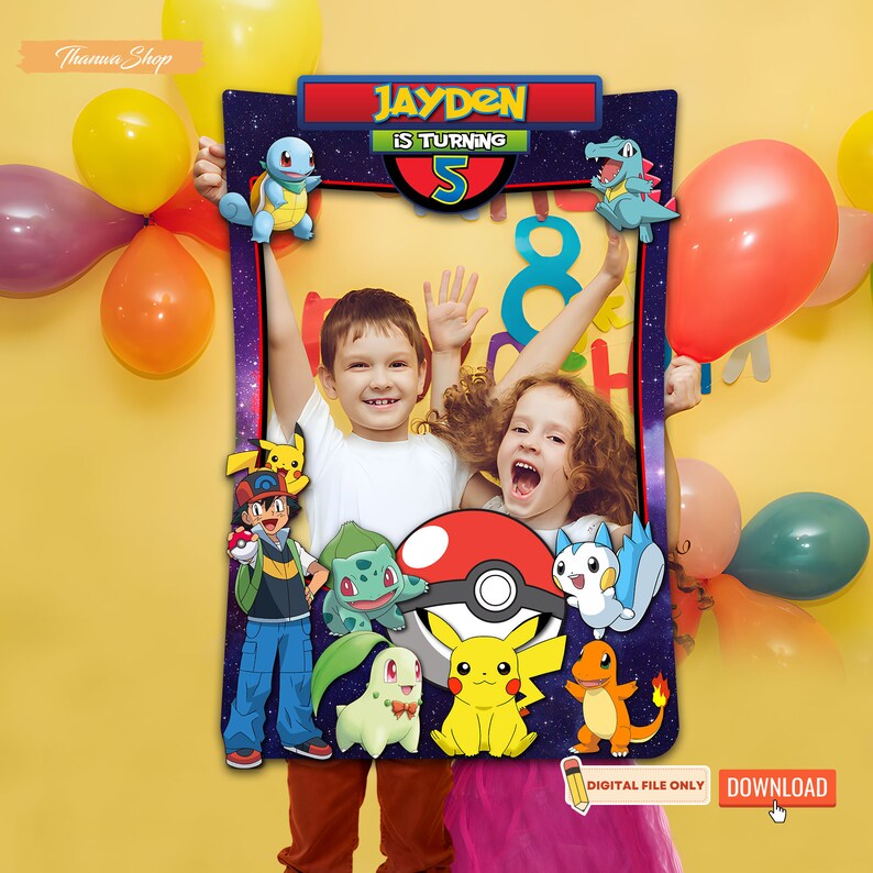 Pokemon Photo Booth Frame Photo Booth Frame Pokemon Party - Etsy