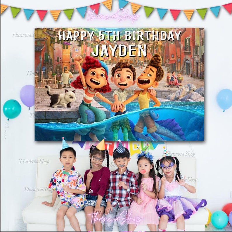 Printable Personalized Luca Backdrop Backdrop Birthday Viny - Etsy